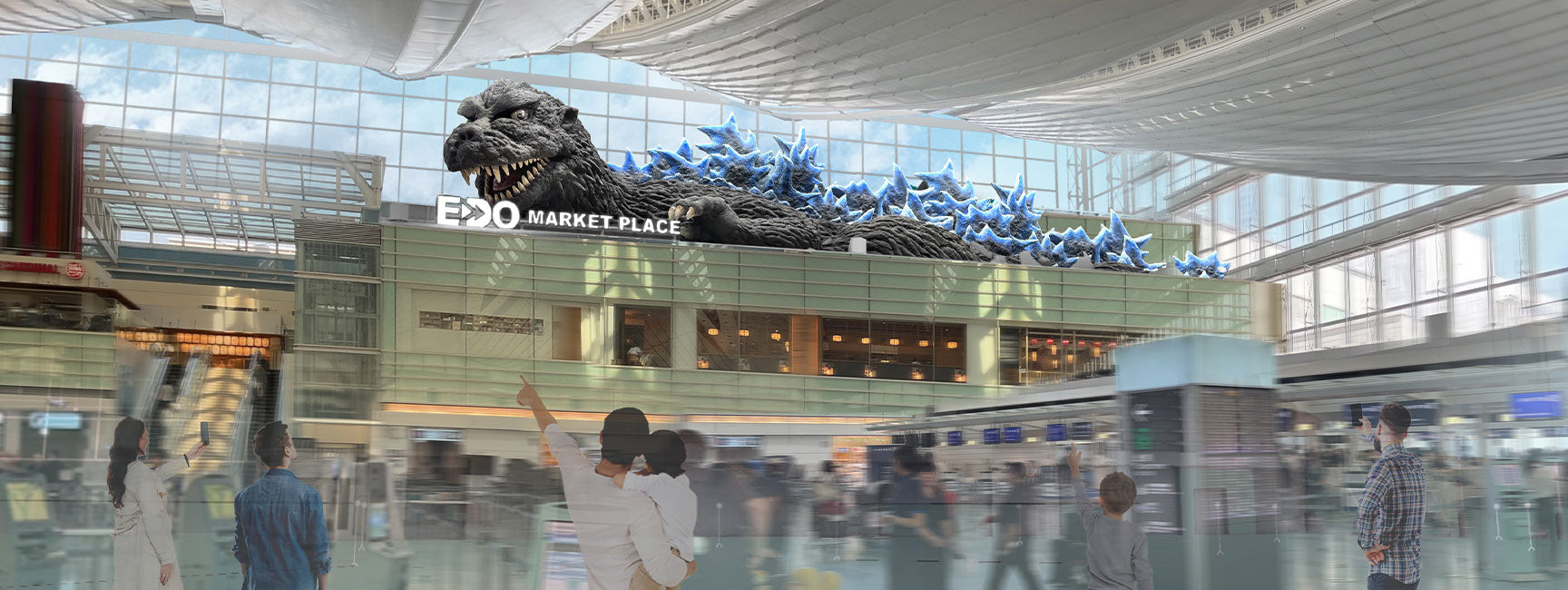HANEDA GODZILLA GLOBAL PROJECT Takes Flight with a Giant Welcome for T ...
