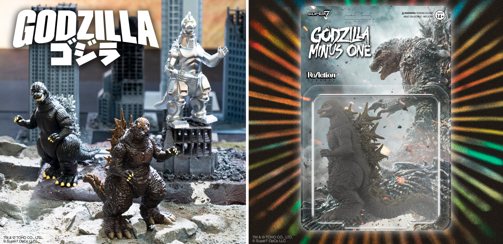 'Godzilla Minus One' and More Arrive in Super7's Toho ReAction Wave 8
