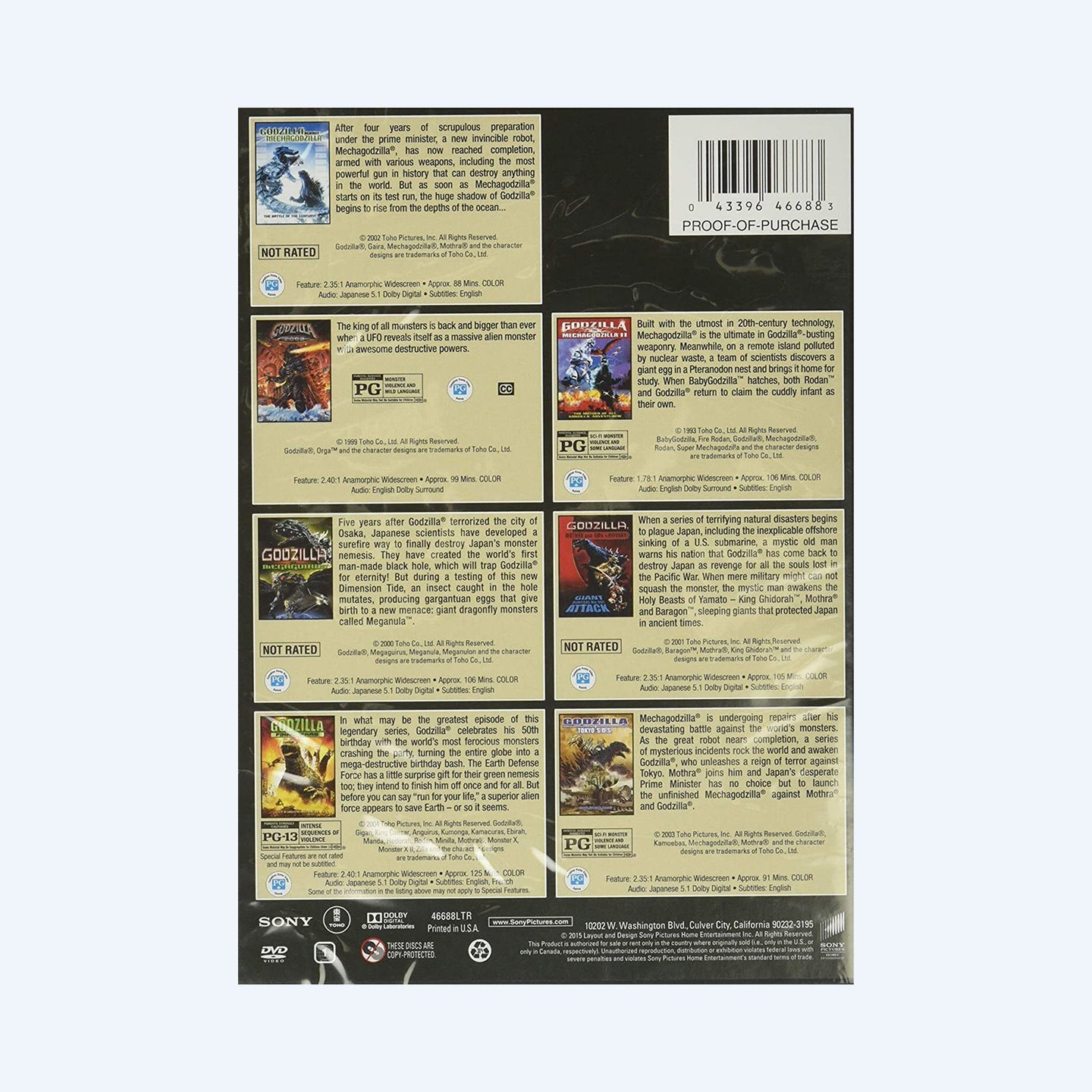 Toho Godzilla Collection Vol 2 DVD | Godzilla Store