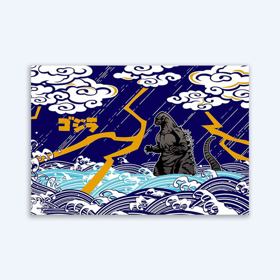 Godzilla Japanese Style Jigsaw Puzzle