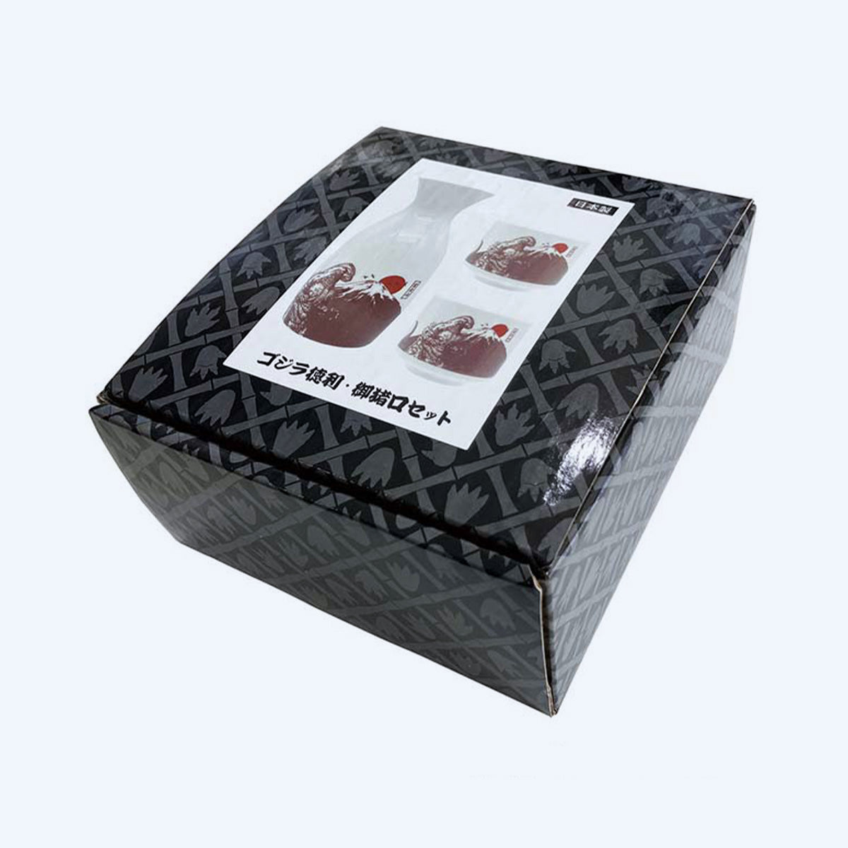 Godzilla Sake Bottle and Sake Cup Set - Red