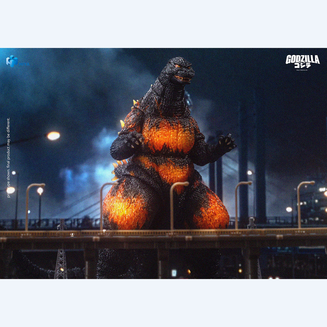 HIYA Exq Basic Ser Godzilla vs Destoroyah 1995 Burning Godzilla 7" Fig