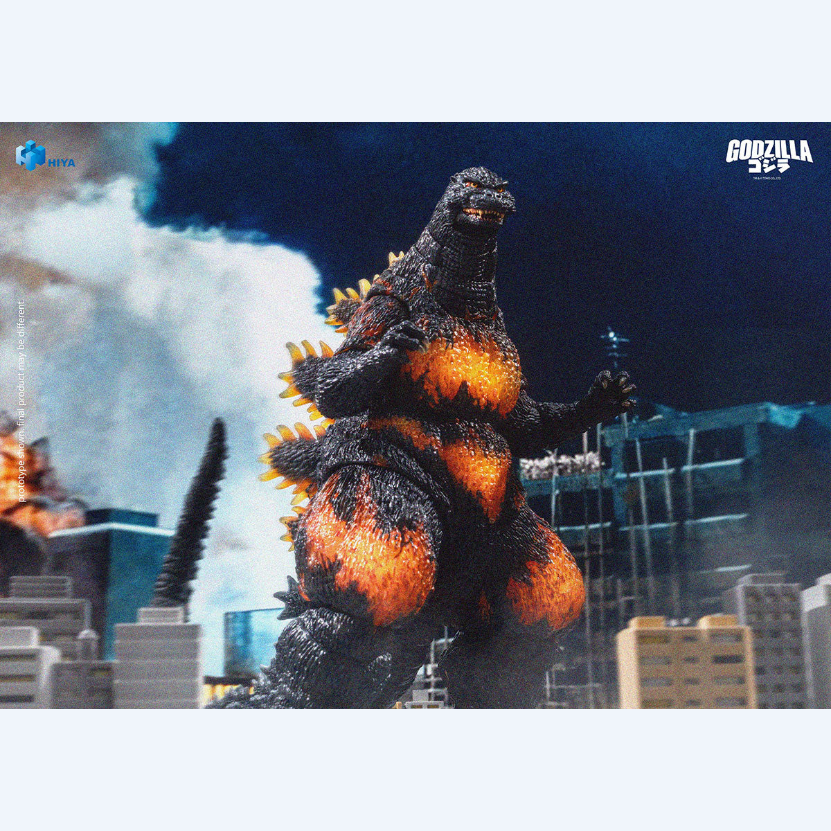 HIYA Exq Basic Ser Godzilla vs Destoroyah 1995 Burning Godzilla 7" Fig