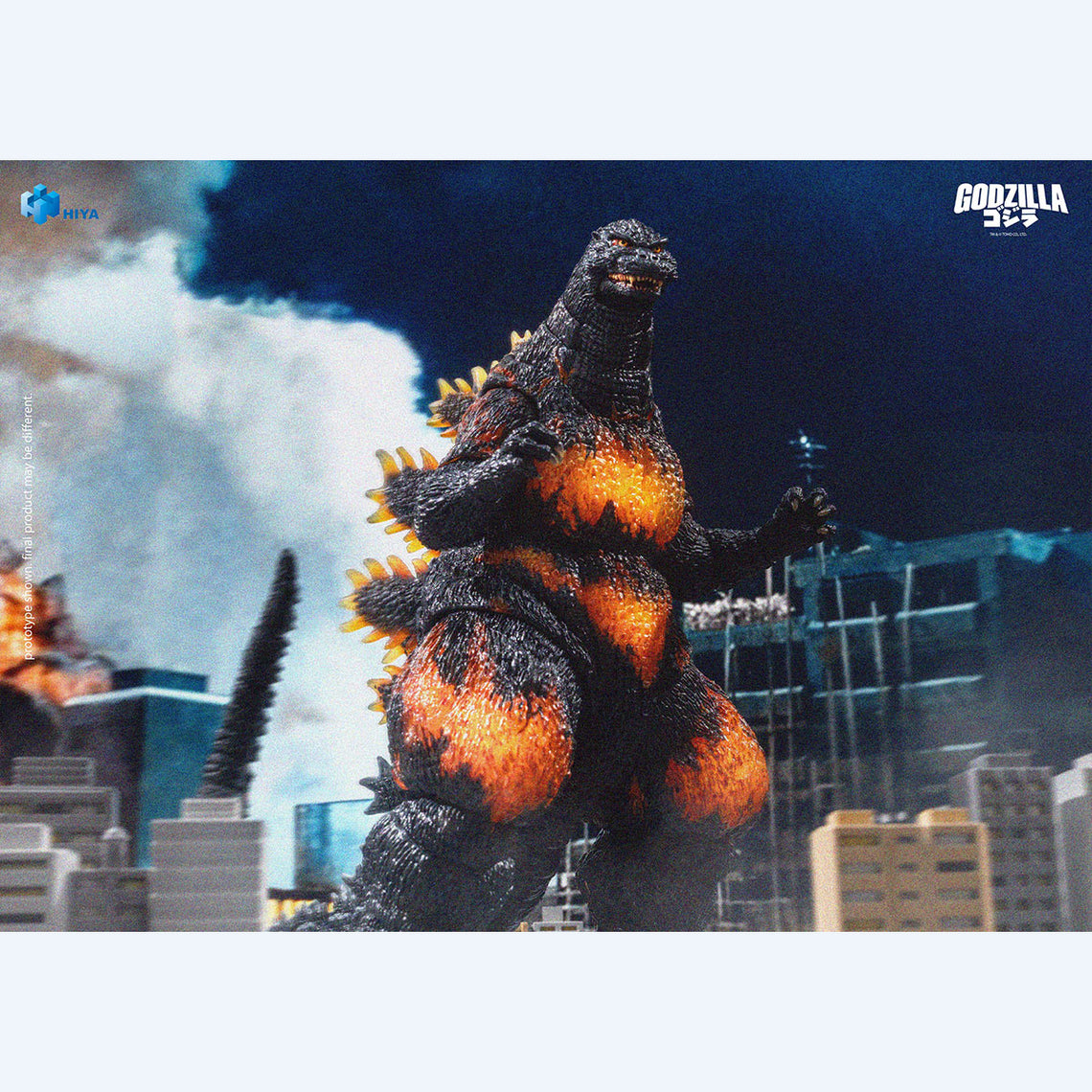 HIYA Exq Basic Ser Godzilla vs Destoroyah 1995 Burning Godzilla 7" Fig
