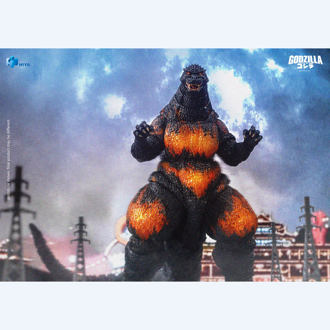 HIYA Exq Basic Ser Godzilla vs Destoroyah 1995 Burning Godzilla 7" Fig