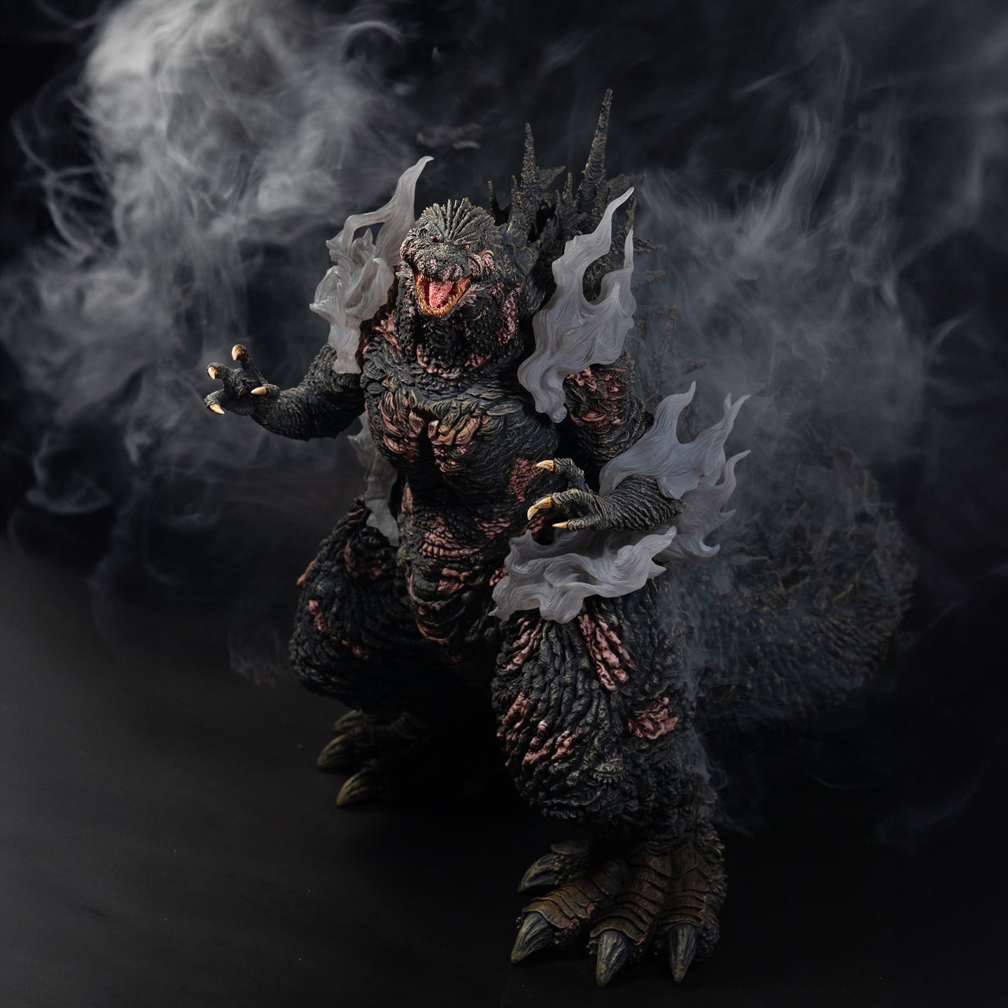 Godzilla Minus One Heat Ray Scorched Version with Smoke Effects