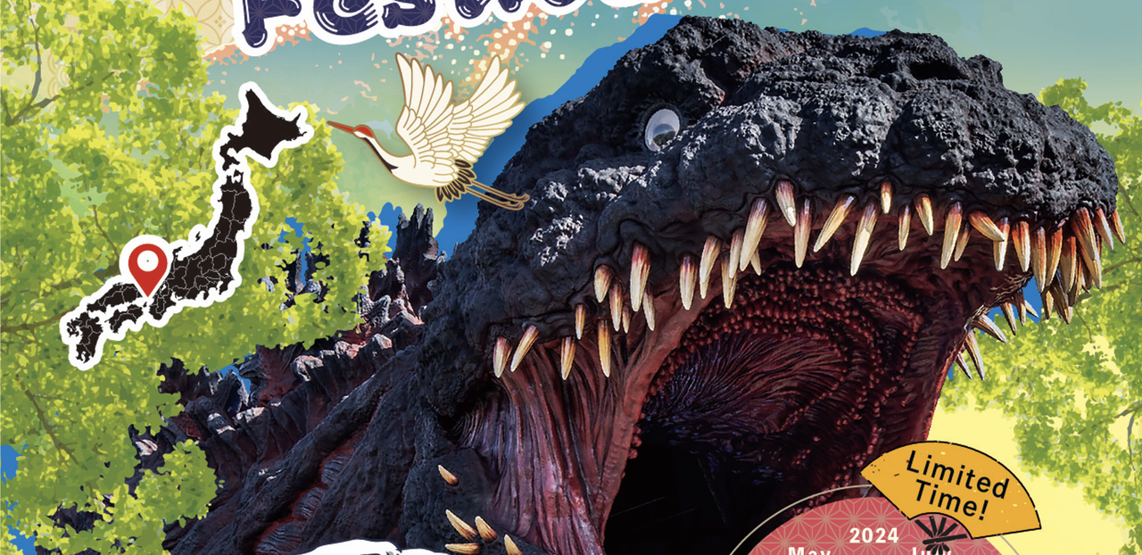 Nijigen no Mori Theme Park Kicks Off Awaji Godzilla Festival 2024