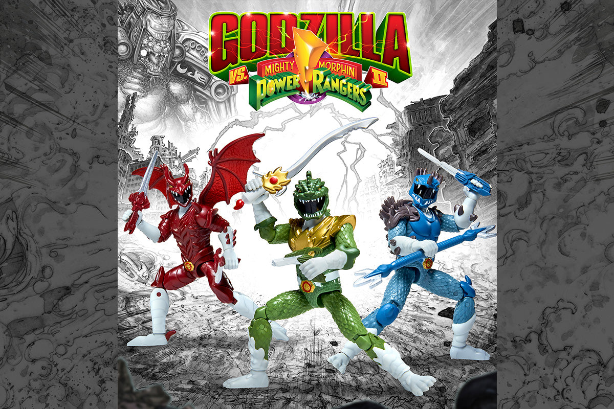 Godzilla and the Kaiju Power Rangers Collide in Action Figure Form