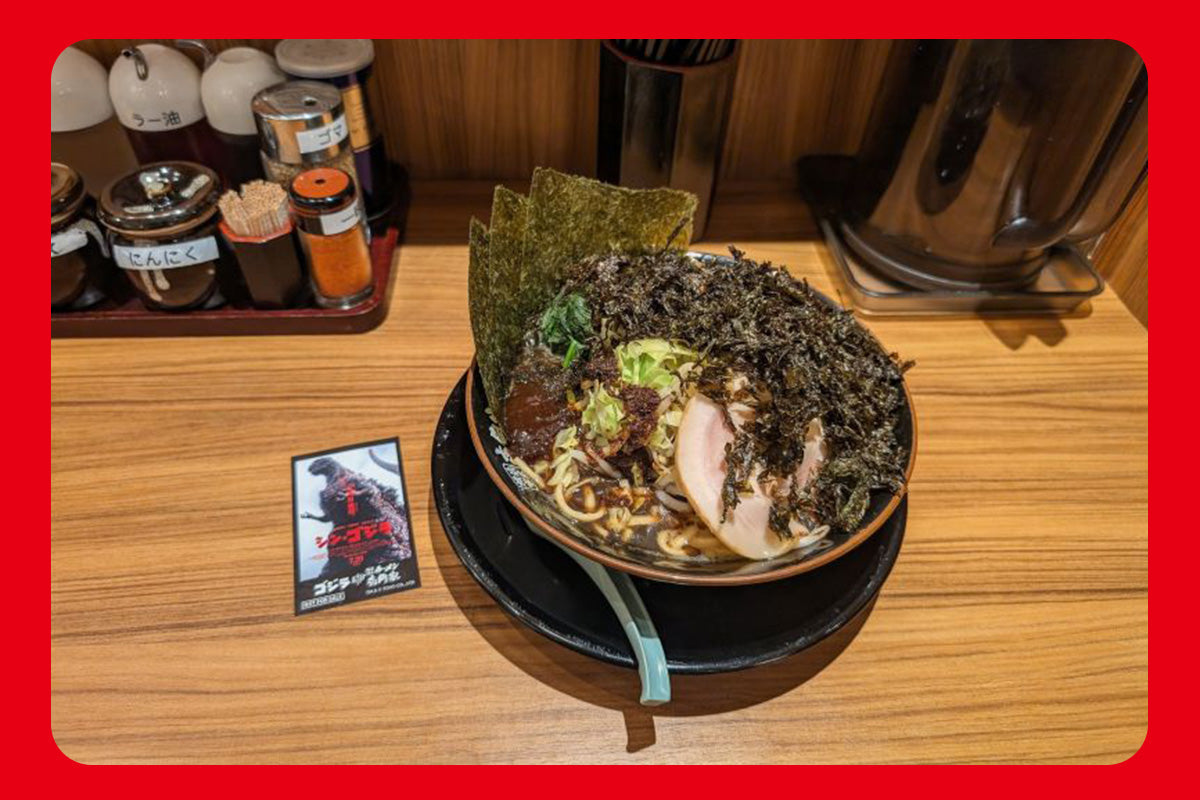 Godzilla Invades Japanese Ramen Shops with Goods and a Special Menu