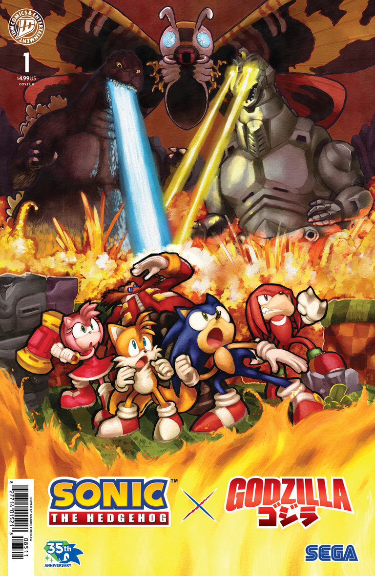 Godzilla Meets Sonic the Hedgehog in Explosive New IDW Comic Crossover