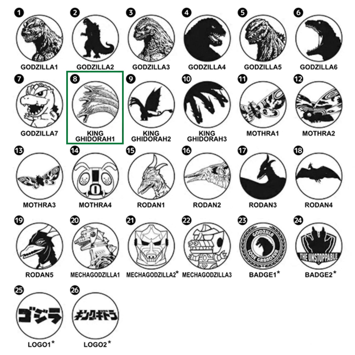 Okada Shokai Self Inking Stamp: King Ghidorah – Godzilla