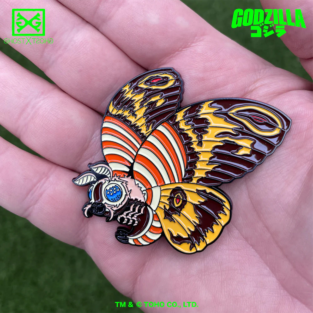 Mothra Soft Enamel Pin – Godzilla