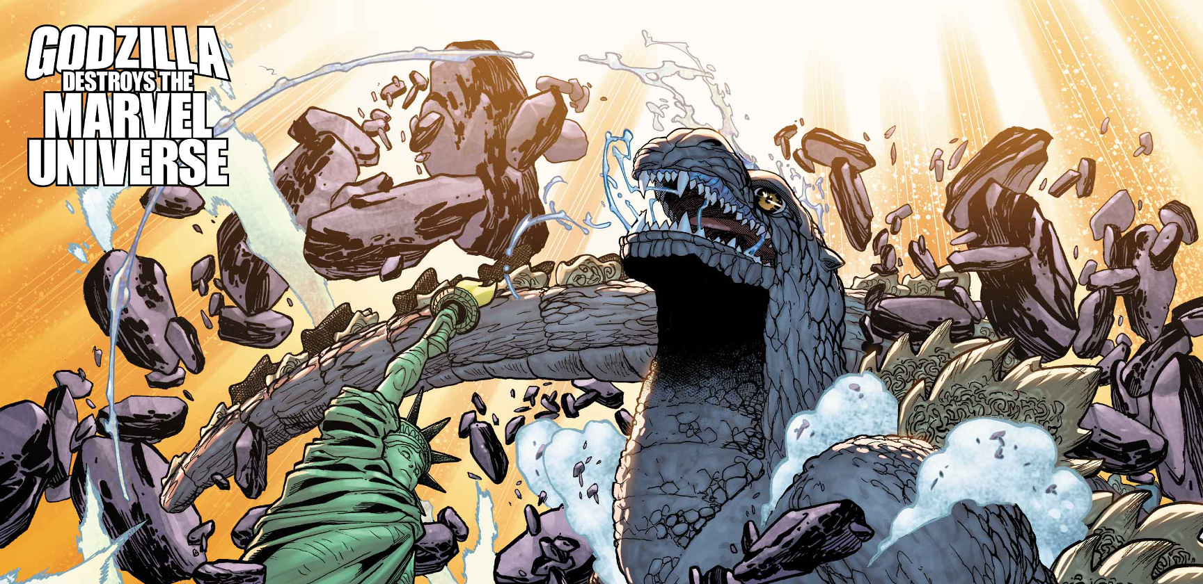 Exclusive Preview: 'Godzilla Destroys the Marvel Universe' #1