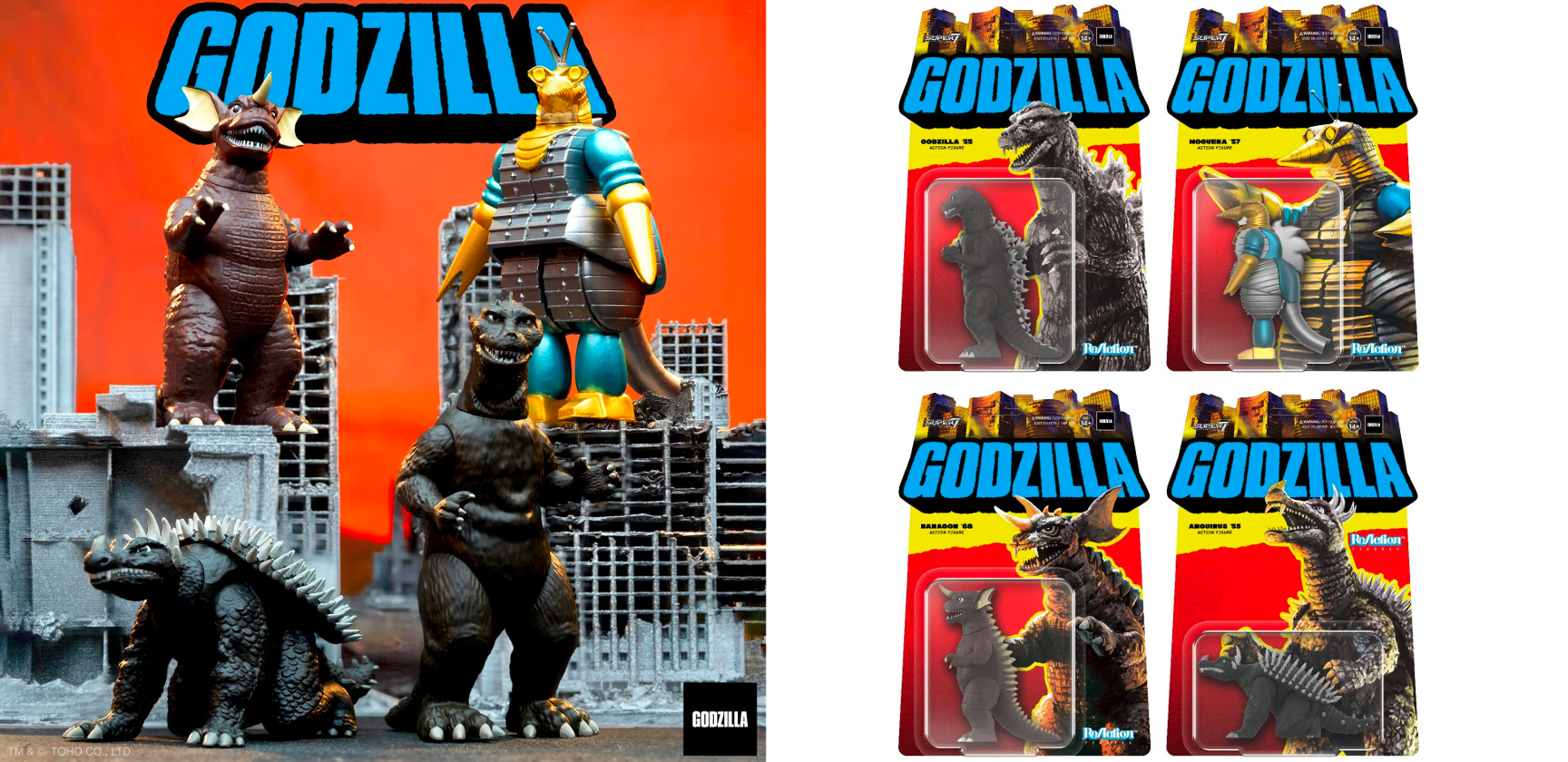 Super7 Toho ReAction Figures Wave 5 Arrives at the Godzilla Store