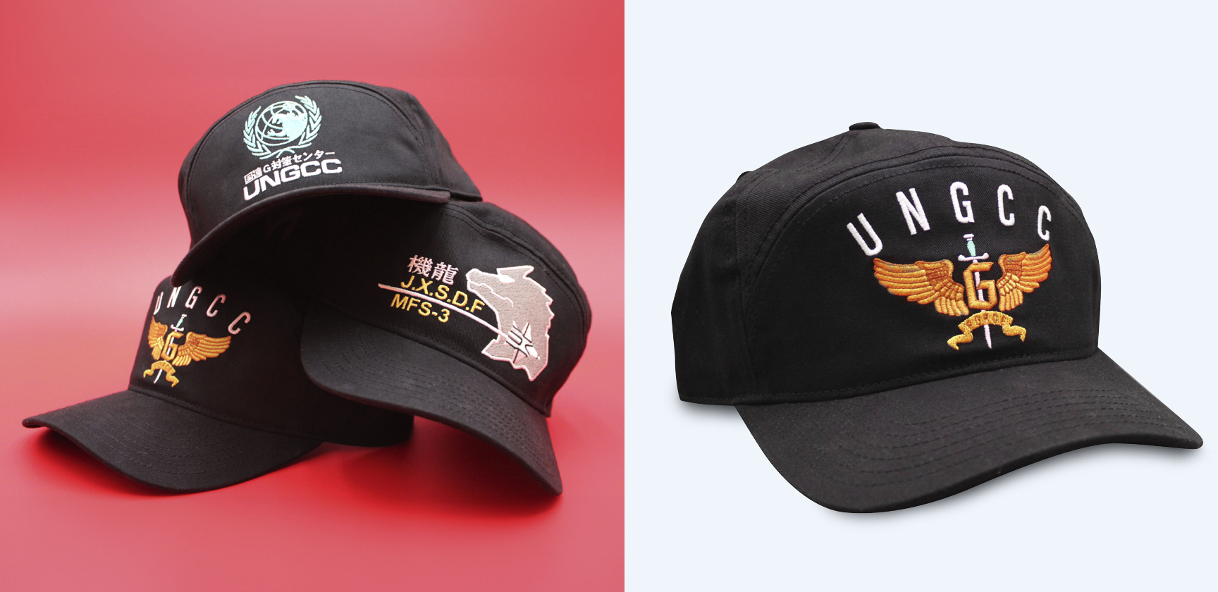 Official Godzilla U.N.G.C.C. and G-Force Hats