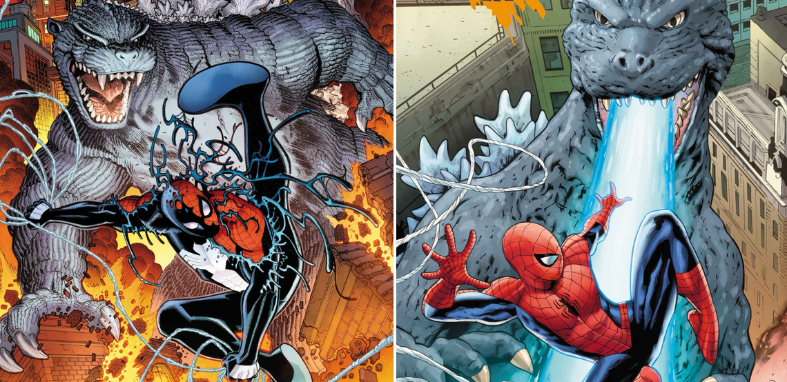 'Godzilla vs. Spider-Man' #1 Swings into Stores April 30
