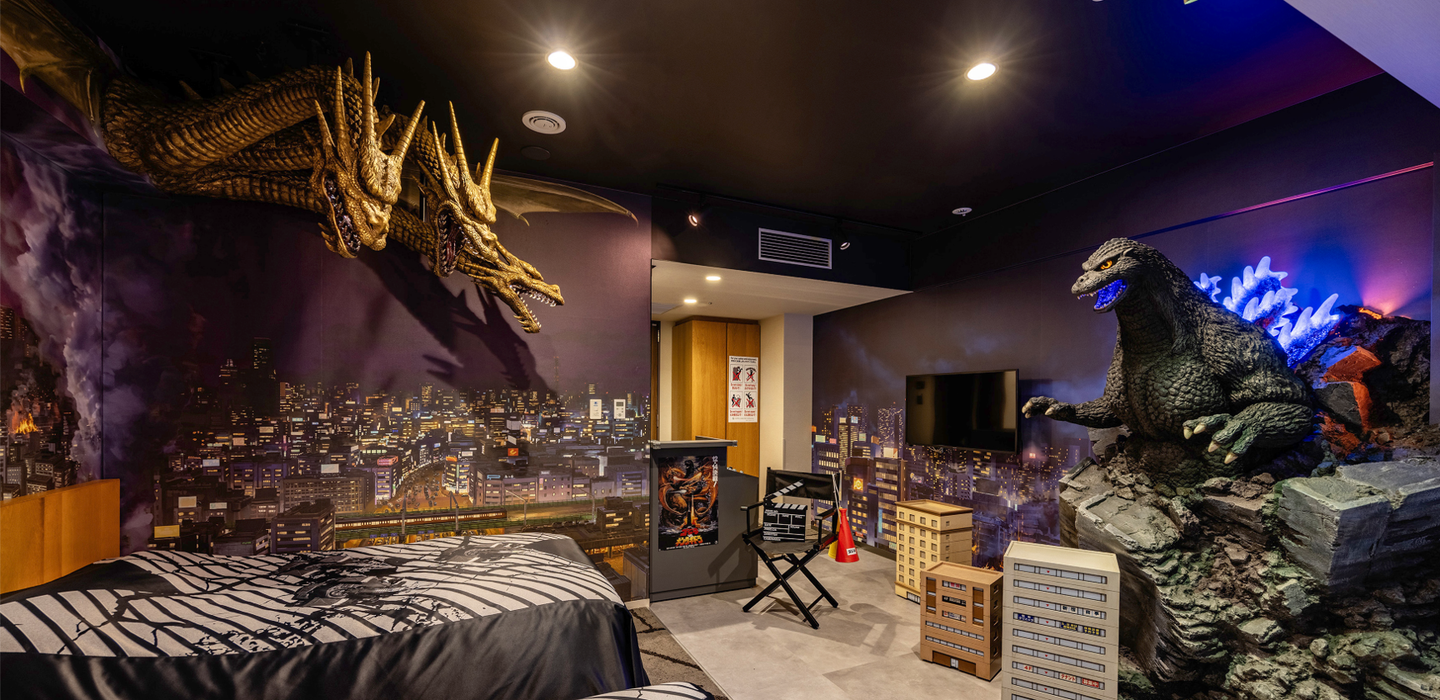 'Godzilla vs. King Ghidorah Room' Opens at Tokyo's Hotel Gracery Shinj