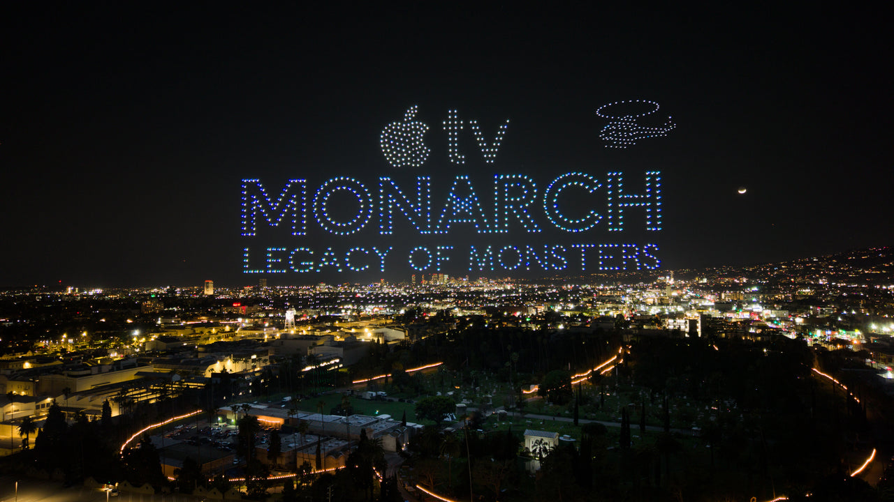 Godzilla Towers Over Hollywood in Epic Drone Show for Monarch: Legacy